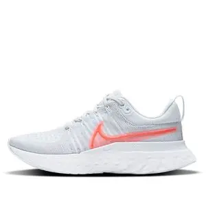 Nike React Infinity Run Flyknit 2 Athletic Sneakers - Silver/orange