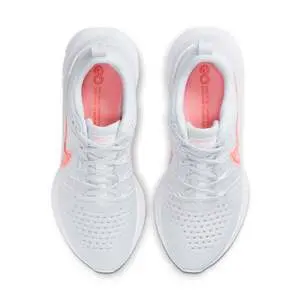 Nike React Infinity Run Flyknit 2 Athletic Sneakers - Silver/orange