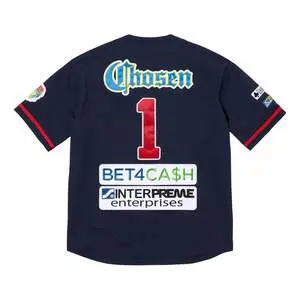 Supreme Chosen One Baseball Jersey - Navy/red