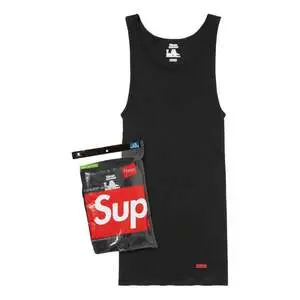 Supreme X Hanes Ss26 Tagless Tank T-shirts - Black