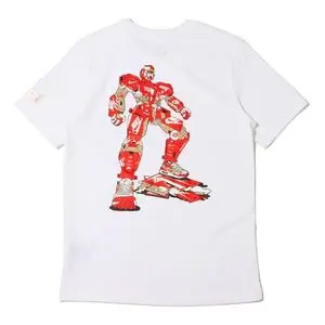 Nike Transformers Printing Sports Round Neck Short Sleeve T-shirt - White