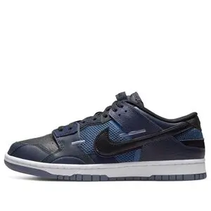 Nike Dunk Low Scrap "deep Royal Blue" Sneakers - Blue/black