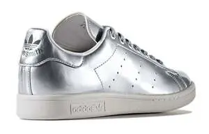 Adidas Stan Smith Metallic Silver Low Top Sneakers