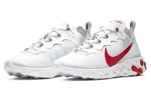 Nike React Element 55 Sneakers - White/red