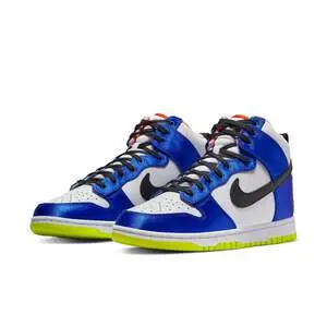 Nike Dunk High "blue Satin" Sneakers - White/blue