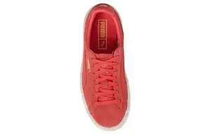PUMA Suede Platform Board Shoes - Red/white