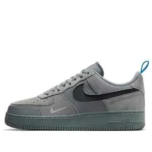 Nike Nike Air Force 1 Low "Cut Out Swoosh - Grey" Grey/green