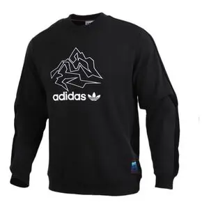 Adidas Originals Crewneck Pullover With Graphic Print - Black