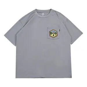 CONVERSE Pocket Logo T-shirt Asia Sizing - Grey