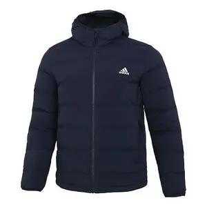 Adidas Helionic H J Hooded Down Jacket - Dark Blue