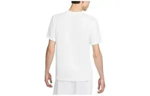 Nike Logo Printing Round Neck Short Sleeve White T-shirt