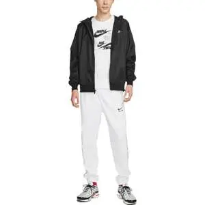Nike Logo Printing Round Neck Short Sleeve White T-shirt