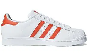 Adidas Superstar Sneakers - White/orange