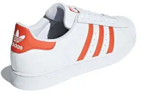 Adidas Superstar Sneakers - White/orange