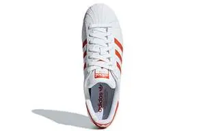 Adidas Superstar Sneakers - White/orange