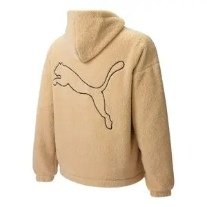 PUMA Emb Sherpa Jacket - Beige/black