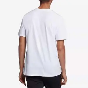 JORDAN Solid Color Logo Casual Sports Short Sleeve White T-shirt - Multi-color