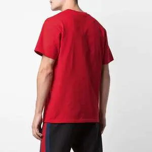 Gucci Band Embroidered Large Logo Short Sleeve - Red