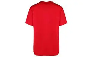 Gucci Band Embroidered Large Logo Short Sleeve - Red
