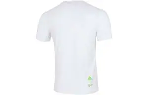 Adidas Casual Breathable Printing Round Neck Short Sleeve White