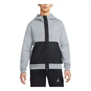 JORDAN Zip Up Hooded Cardigan Jacket - Gray