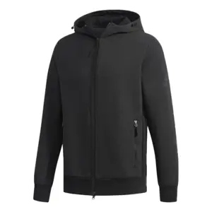 Adidas Double Knit Hooded Jacket - Black