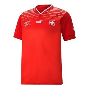 PUMA Switzerland Player Issue Home Jersey - Red