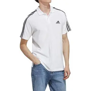 Adidas Essentials Piqu Embroidered Small Logo 3-stripes Polo Shirts
