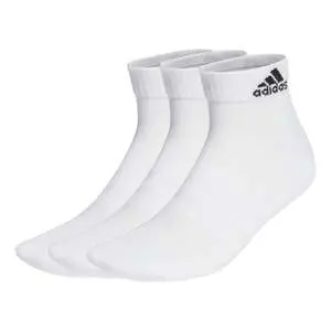 Adidas Cushioned Sportswear Ankle Socks 3 Pairs - White