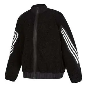 Adidas Contrasting Stripe Fleece Jacket