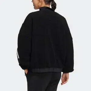 Adidas Contrasting Stripe Fleece Jacket