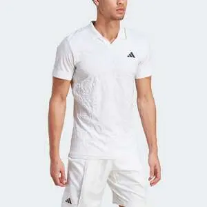 Adidas Aeroready Freelift Pro Tennis Polo Shirt - White