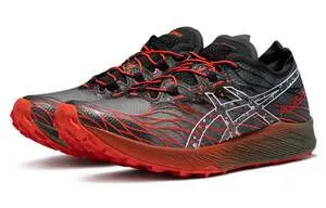 Asics Fujispeed Trail Running Sneakers - Black/red