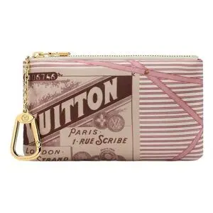 LOUIS VUITTON 26 Key Pouch - Beige/pink