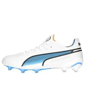 PUMA King Ultimate Fg Ag Football Boots - White/blue