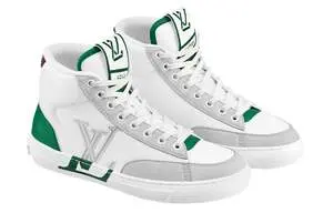 LOUIS VUITTON Charlie Ankle Sneakers - White/grey/