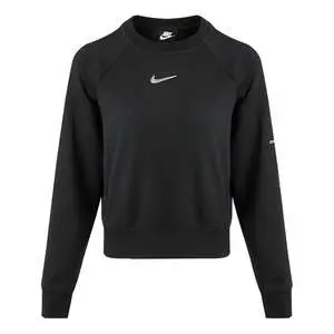 Nike Swoosh Casual Sports Round Neck Black Hoodie - Default Color