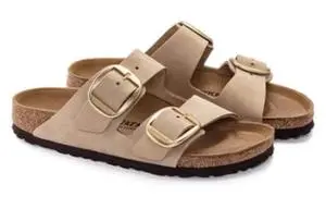 BIRKENSTOCK Arizona Big Buckle Sandals - Beige