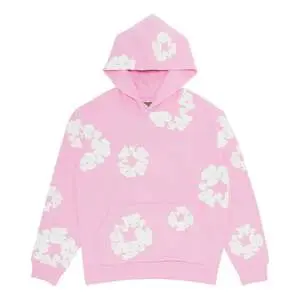DENIM TEARS Cotton Wreath Hoodie - Pink/white