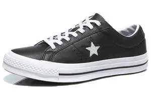 CONVERSE One Star Perforated Leather Sneakers - Black