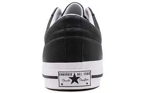 CONVERSE One Star Perforated Leather Sneakers - Black