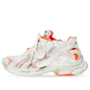 Balenciaga Runner Sneakers - White/orange/black