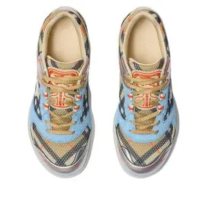 Burberry 25 Check Matrix Sport Sneakers - Blue