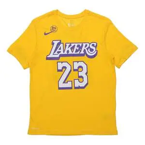 Nike Los Angeles Lakers Lebron James No. 23 Nba City Limited Jersey - Yellow