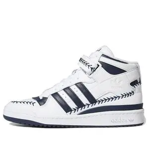 Adidas Forum Mid 'baseball' Sneakers - Blue/white