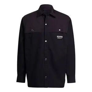 Adidas Originals Fashion Shirt Leisure Sports Long Sleeve - Black