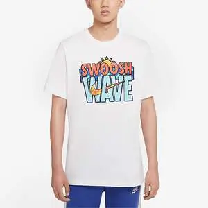 Nike Logo Printing Round Neck Pullover Short Sleeve