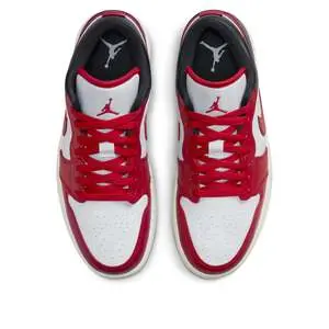 JORDAN 1 Low "white Gym Red" Sneakers - White/red/black