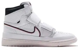 JORDAN 1 Retro High Double Strap Sneakers - White/black