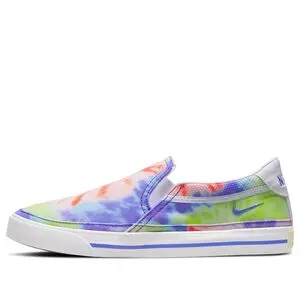 Nike (wmns) Nike Court Legacy Print Slip-on 'tie-dye' Purple/green